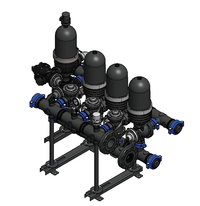 2" Spin Klin Back-Flushing Disc Filters 4" to 6" Batteries